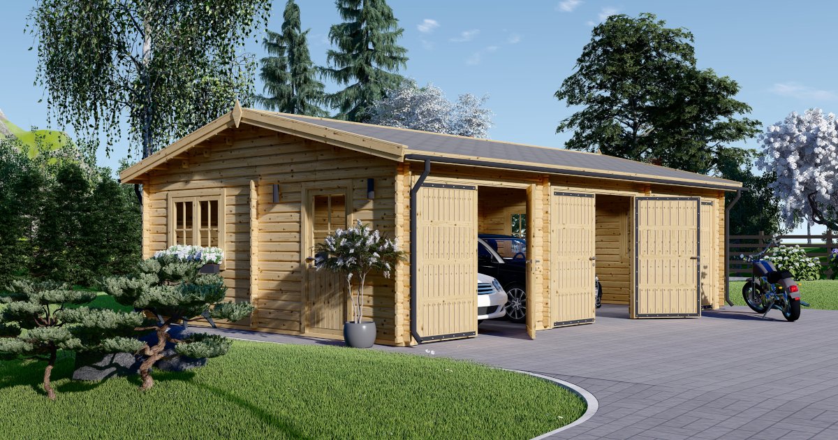 Garage in legno con 3 posti auto su Pineca.it